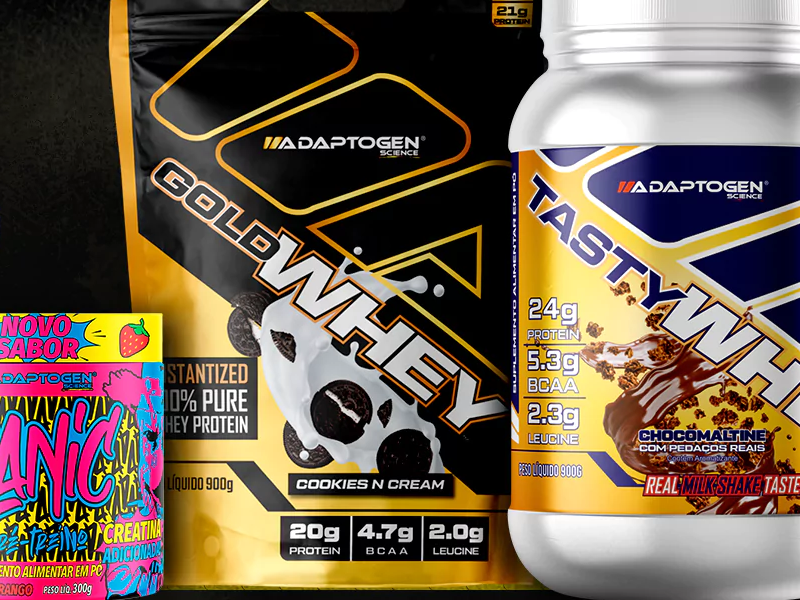 Adaptogen - Proteína whey deliciosa e fácil de digerir,